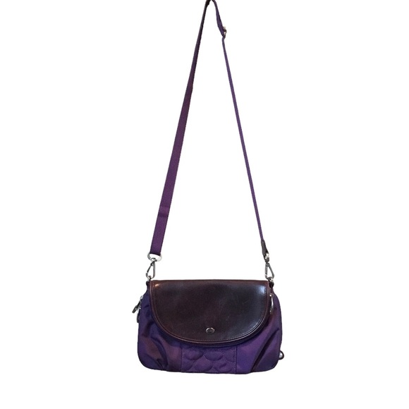 Mosey | Bags | Mosey Life Smiler Quilted Nylon Leather Crossbody Travel ...